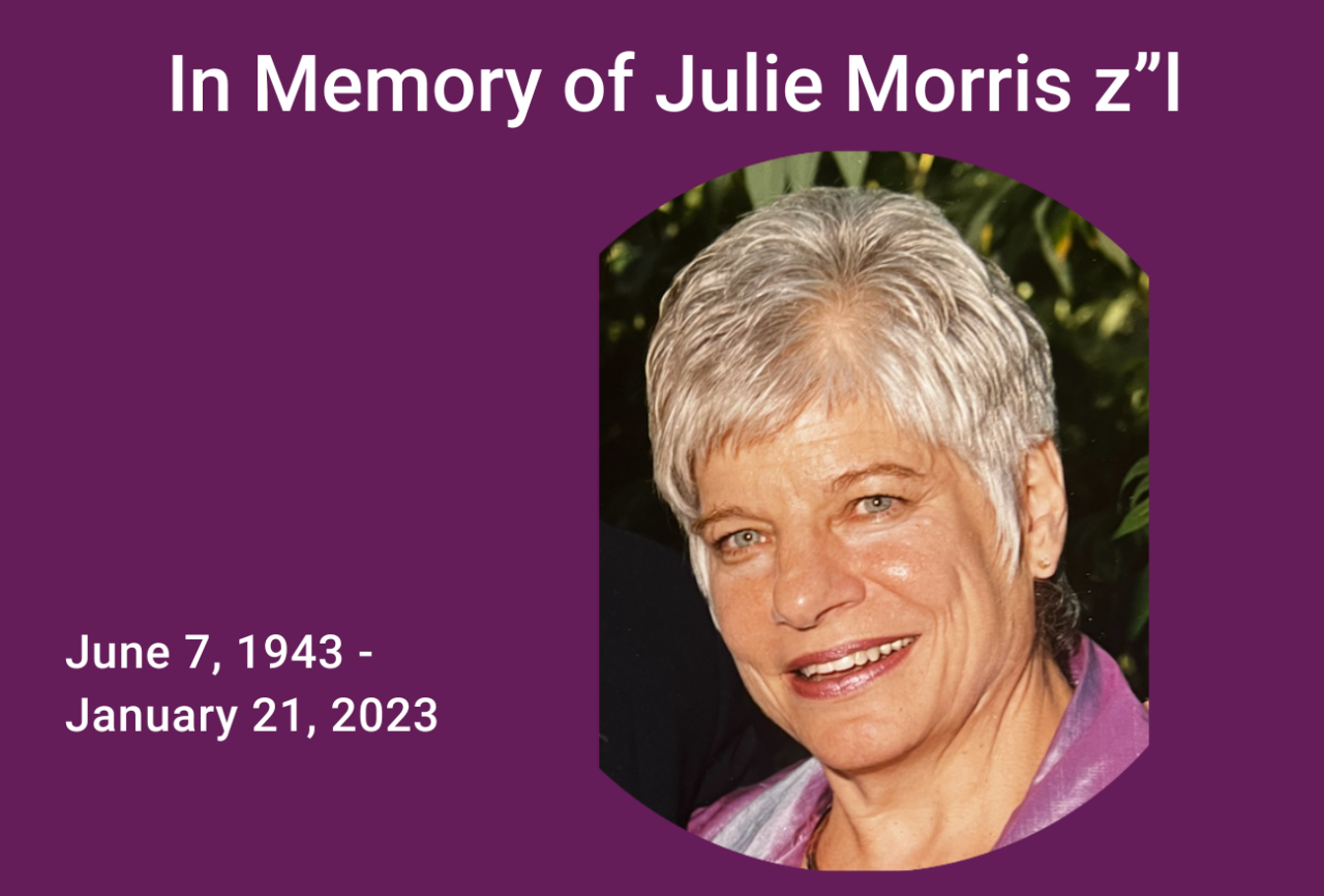 Honoring Julie Morris on Her Birthday – The Hadassah Foundation